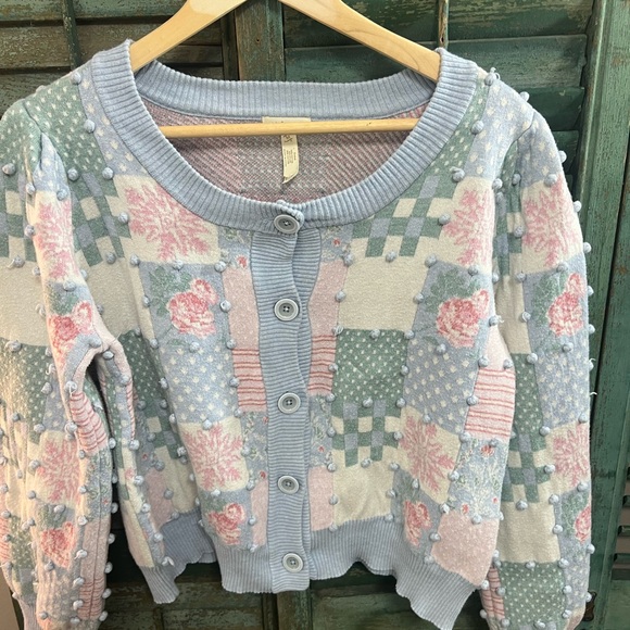 Matilda Jane | Sweaters | Matilda Jane Cardigan Sweater Patchwork ...